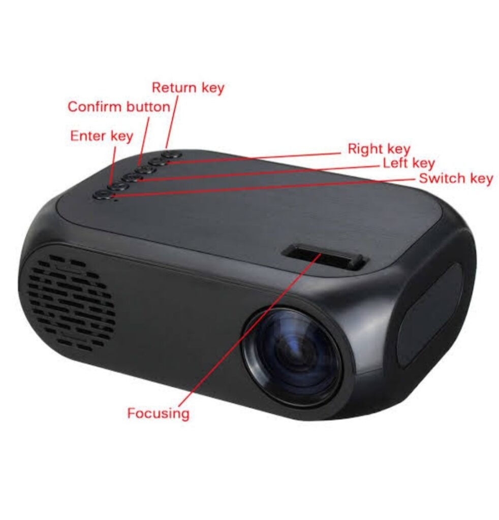 Mini Data Show Projecteur – LED – Noir - Spiringo