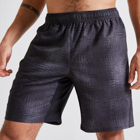 Short - Decathlon- Domyos – Gris Noir point - Spiringo